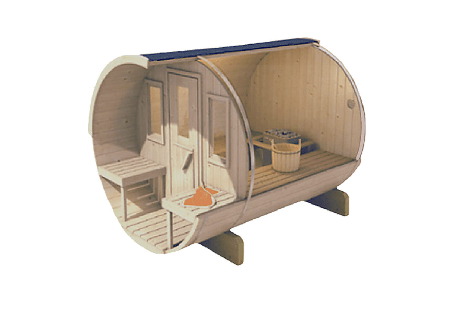 Découvrez les saunas « tonneau » de bluedrops ! - PiscinesPro ...